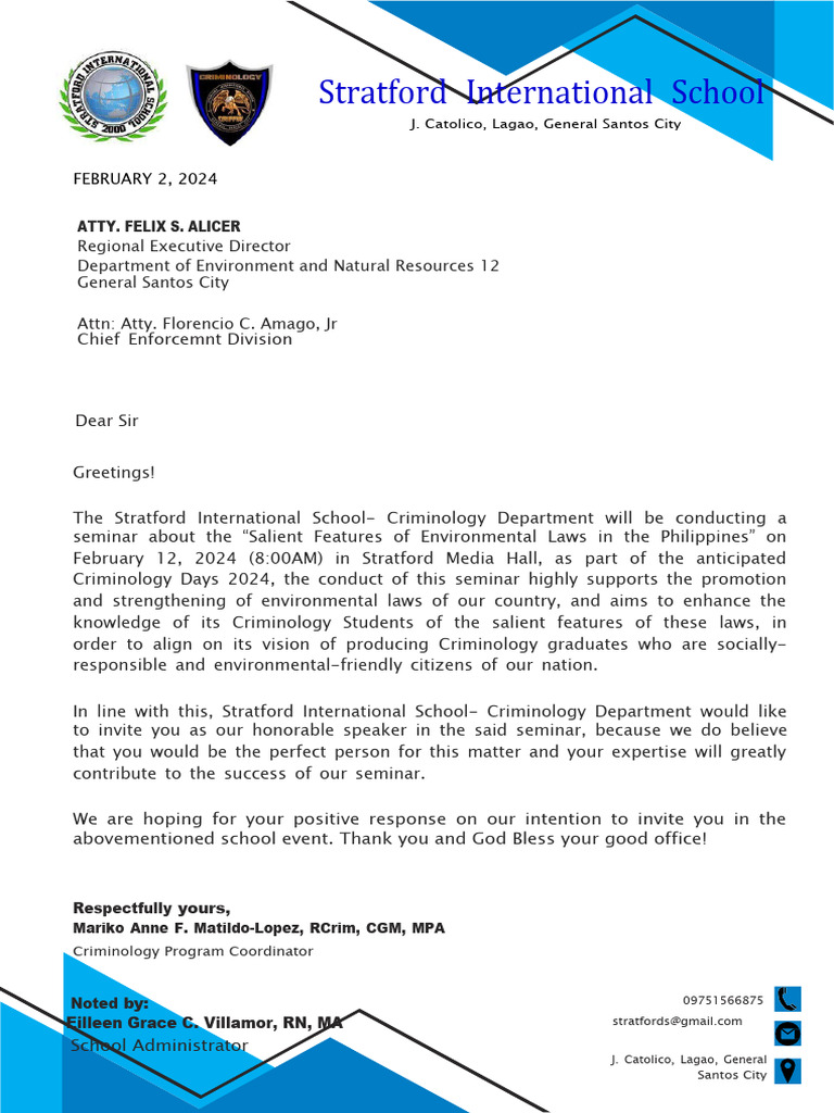 Denr Letter | PDF