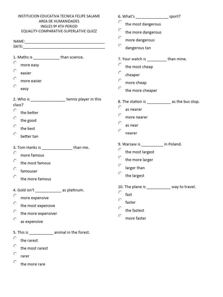 English 9th Grade Grammar Quiz | PDF