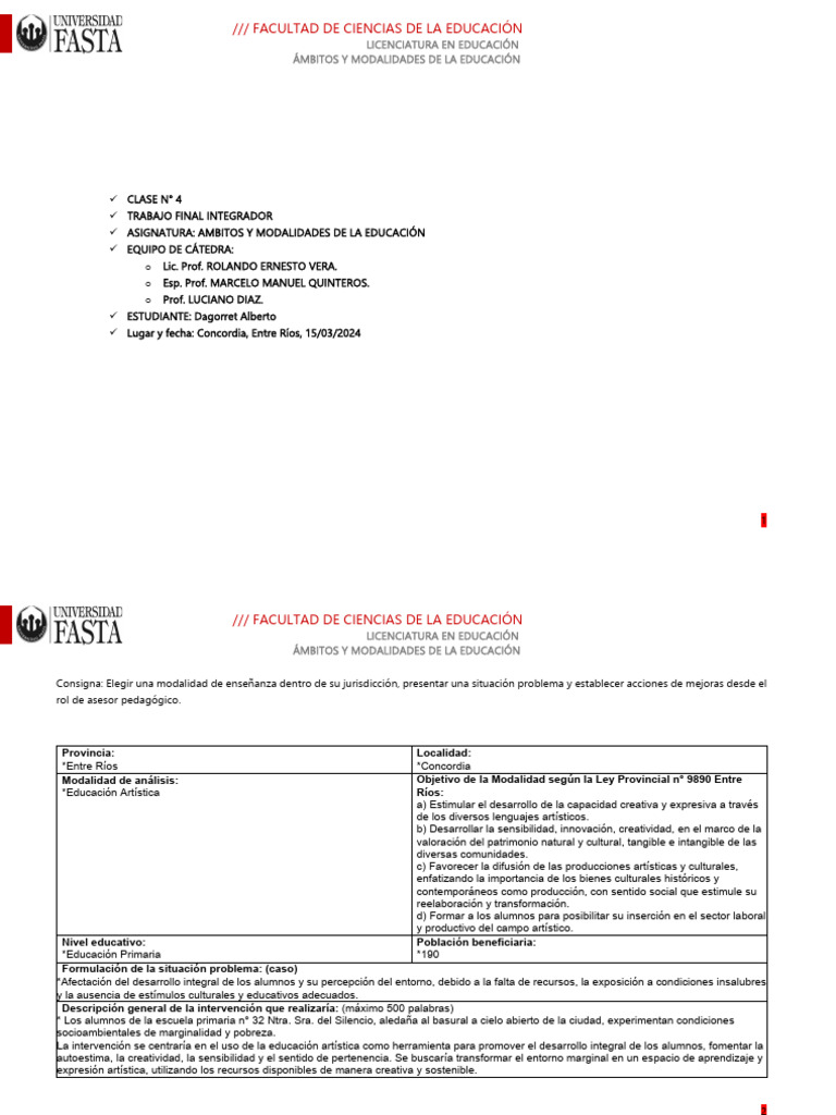 Dagorret - Alberto - Trabajo Final Integrador | PDF | Enseñando ... Dagorret - Alberto - Trabajo Final Integrador | PDF | Enseñando ...