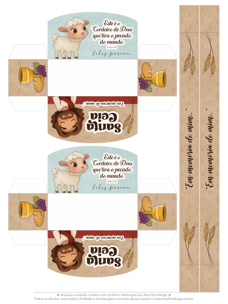 PDF Impressao Cestinha Ceia | PDF