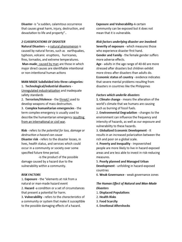 DRRR Reviewer | PDF | Natural Disasters | Hazards