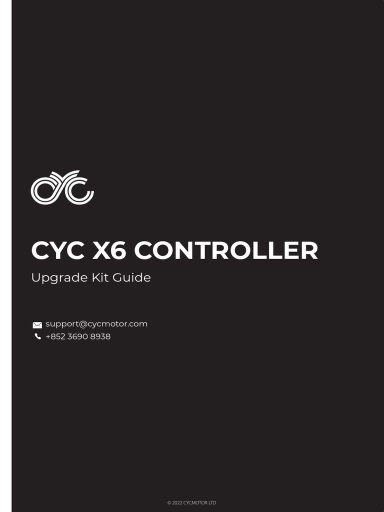 CYC X6 Controller Upgrade Kit Guide PDF | PDF | Electrical Engineering ...