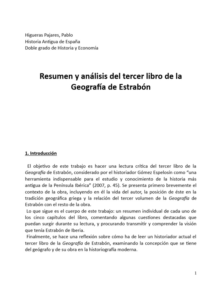 Análisis del Libro III de Estrabón | PDF | Península Ibérica | Bárbaro