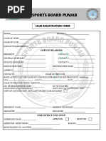 Cricket Player Registration Form | PDF | Government
