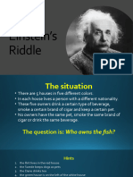 Einsteins Riddle | PDF | Puzzles