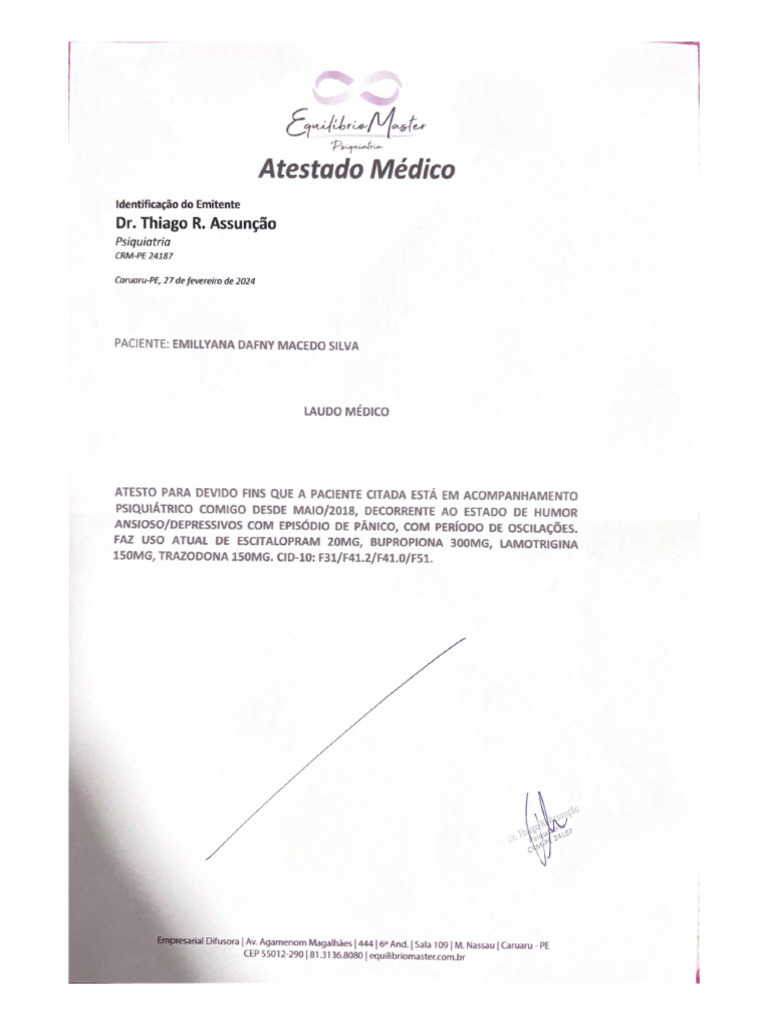 Atestado Médico | PDF