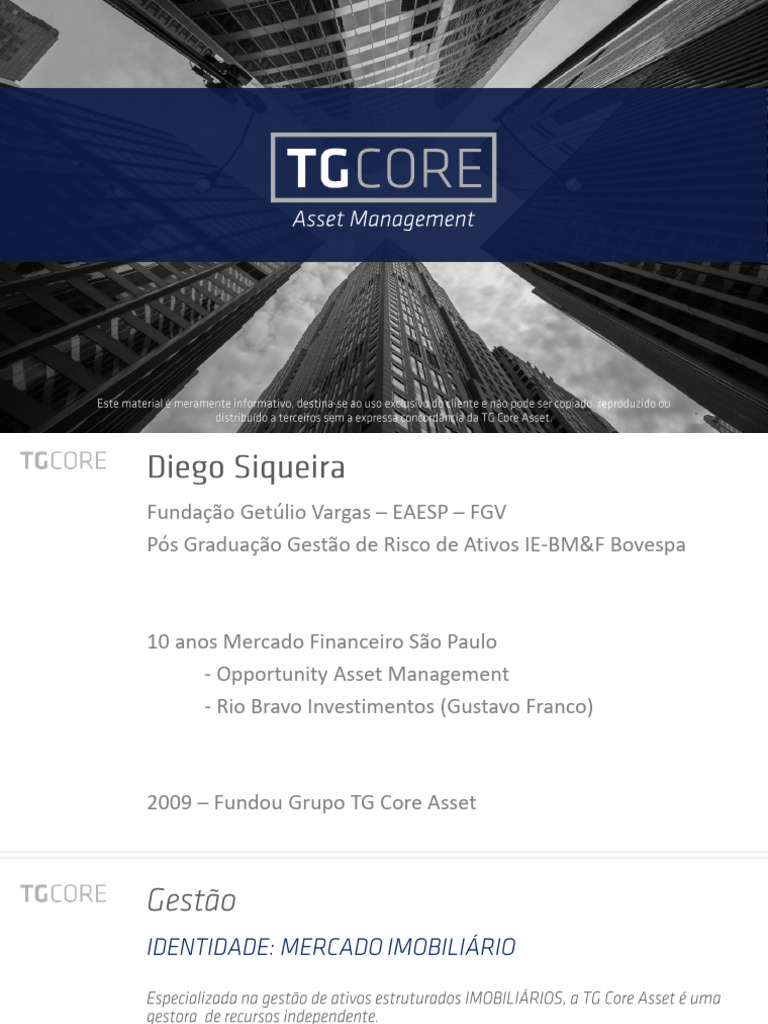 Apresentac - A - o Grupo TG Core Asset | Download grátis PDF | Fundo de ...