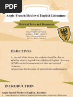 Metrical Tales and Romances Canterbury Tales | PDF | King Arthur | Lancelot