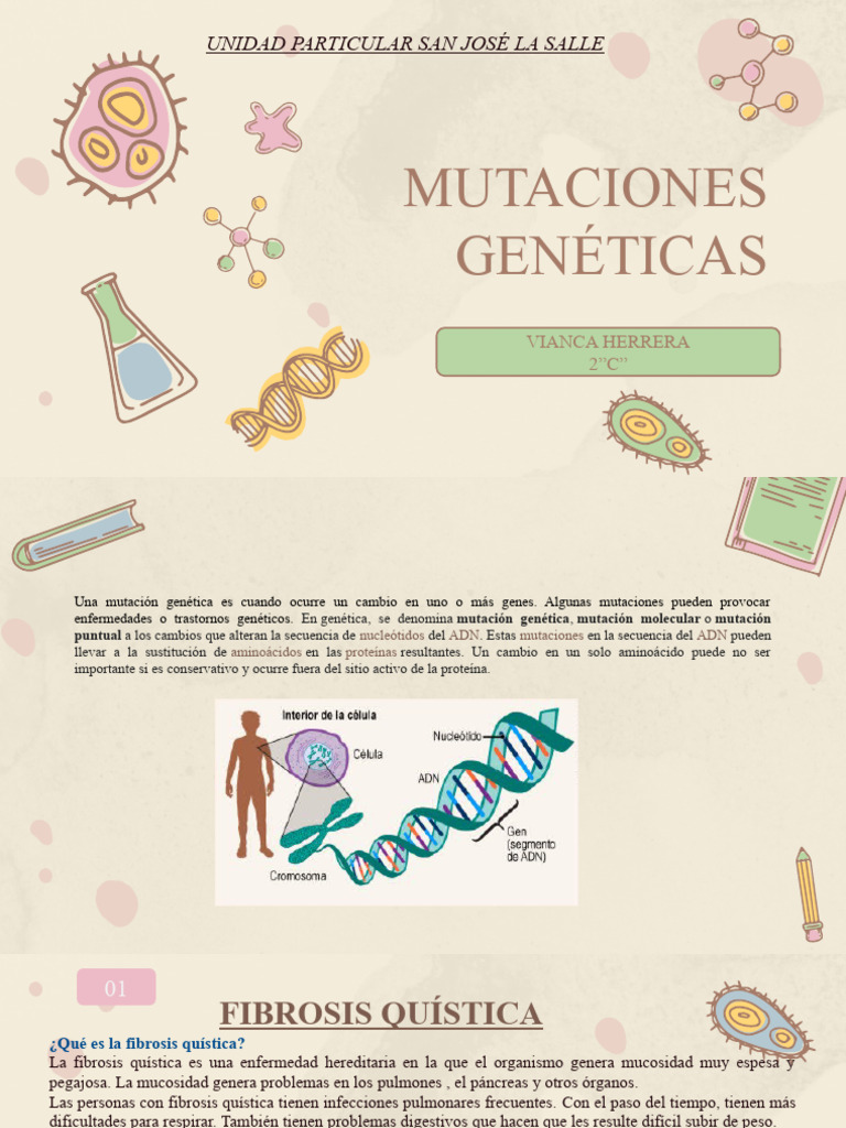 MUTACIONES GENETICAS | PDF | Cáncer | Mutación