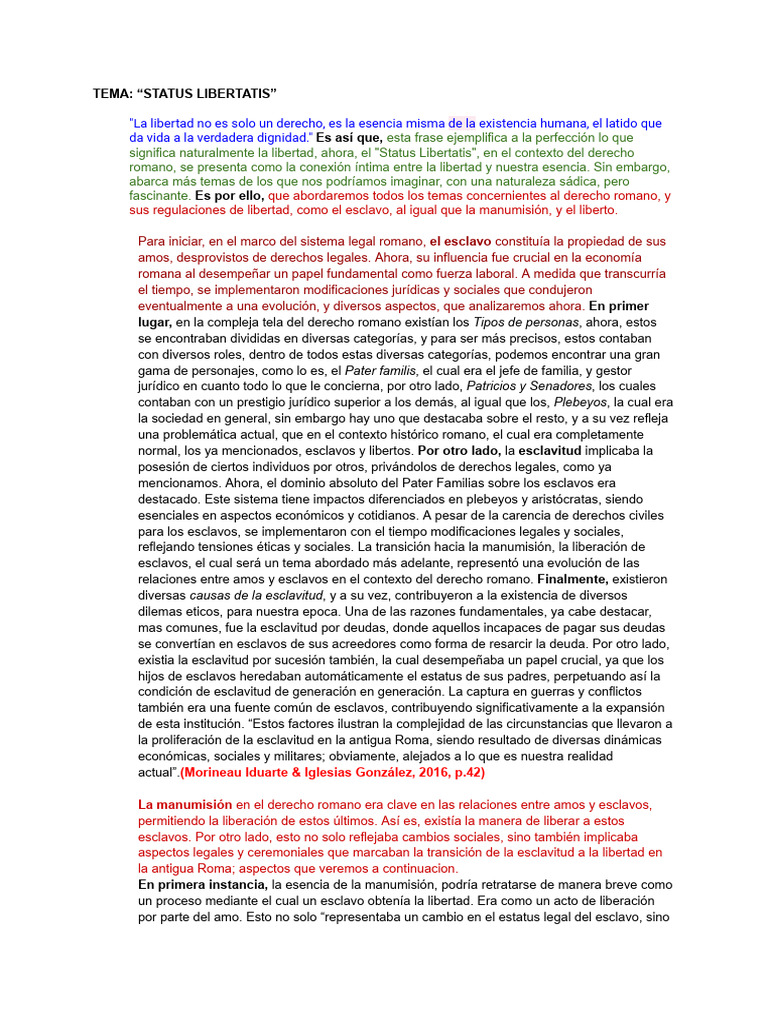 Bruce Jiménez Gavancho Discurso Final | PDF | Freedman | Esclavitud