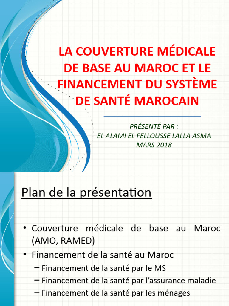 2018couverture Médicale de Base Au Maroc Et Le Financement Du Système de Santé Marocain | PDF ...