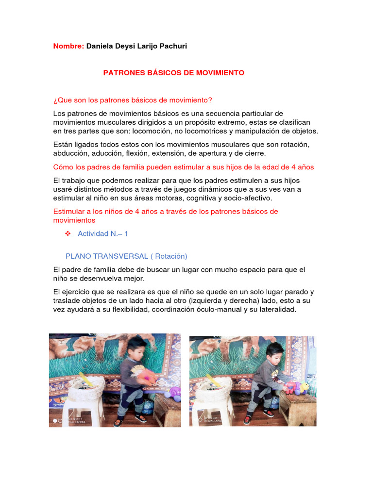 Patrones de Movimientos Básicos | PDF