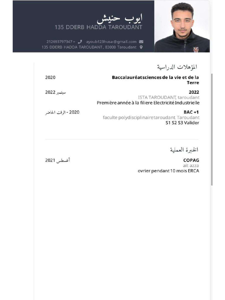 cv ayoub | PDF