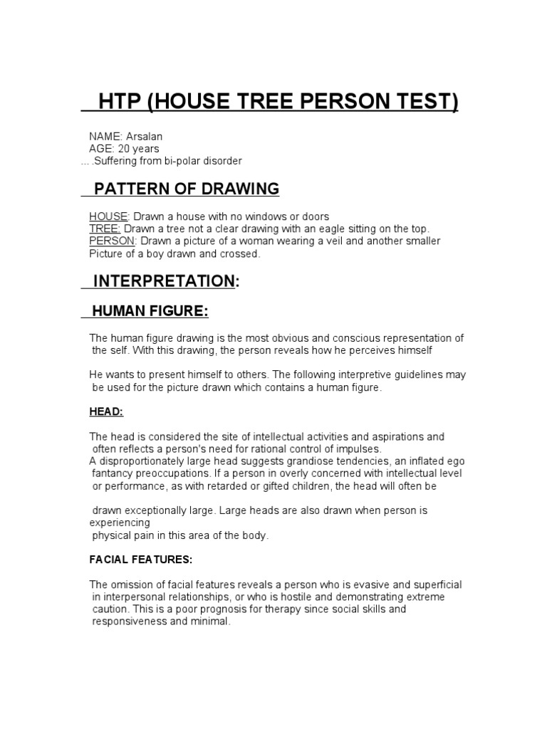 HTP Interpretation | PDF | Social Skills | Neuroscience