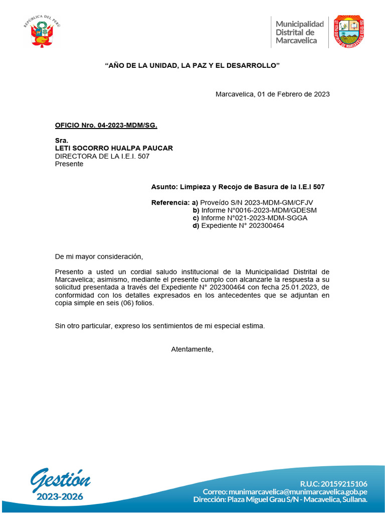 Modelo de Oficio Simple para Dar Respuesta A Solicitud | PDF | Derecho | Tecnología