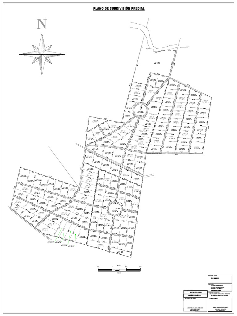 Plano Subdivisión Predial Santa Bárbara | PDF