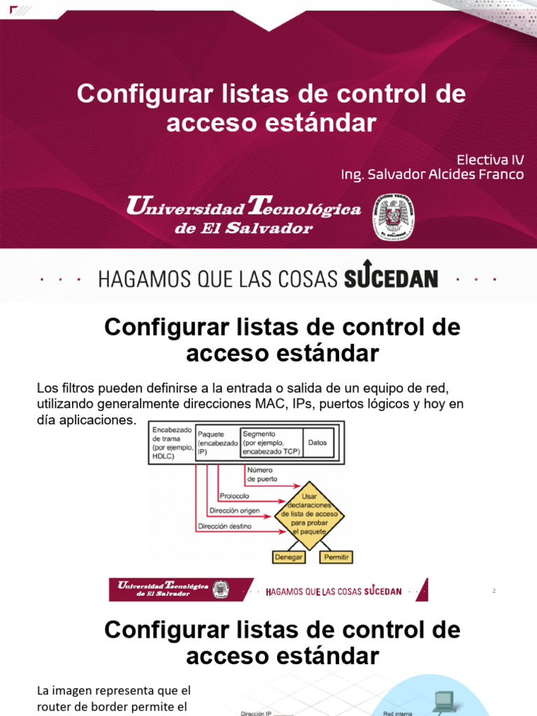 ETS4-T 04 Configurar listas de control de acceso estándar | PDF | Red de computadoras | Dirección IP