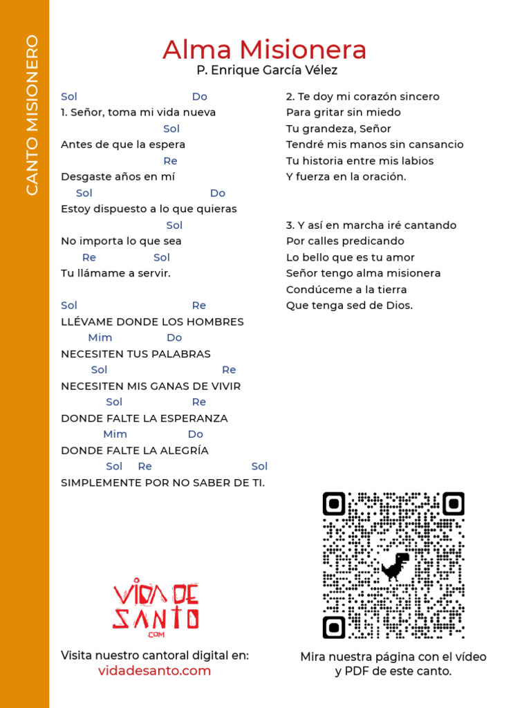 Alma Misionera Acordes y Letra | PDF | Poesía