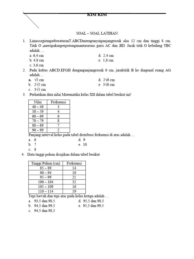 Kisi2 (LTHN Soal) PAS GANJIL XII WAJIB 2023 (IIS & MIA) | PDF | Metode & Bahan Ajar | Teknologi ...