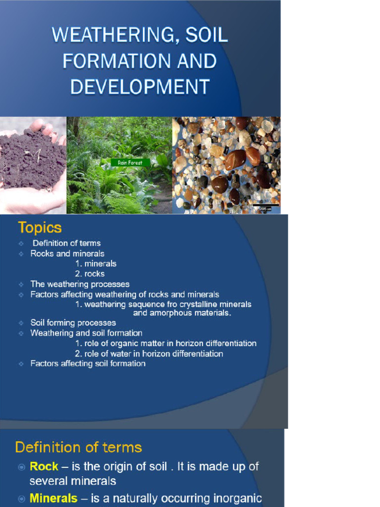 Weathering Soil Formation and Development | PDF
