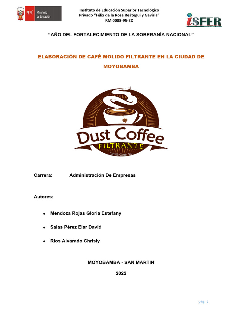 Proyecto Cafe | PDF | café | Business