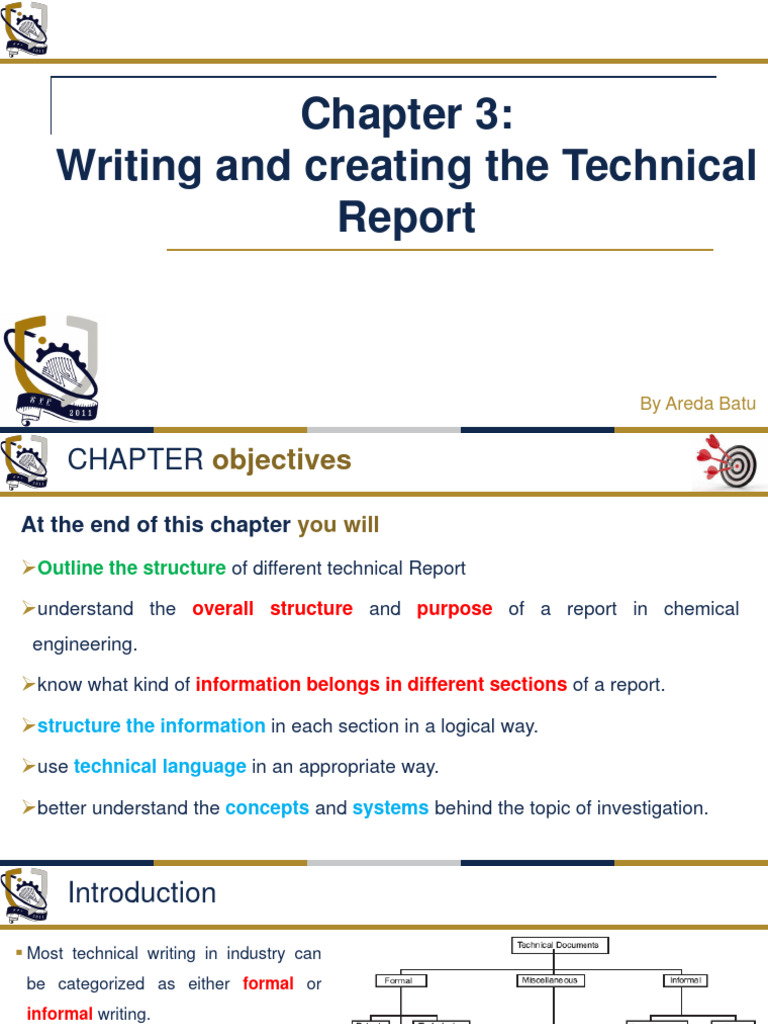 Chapter 3 - Writing and Creating The Technical Report | PDF | Page ...