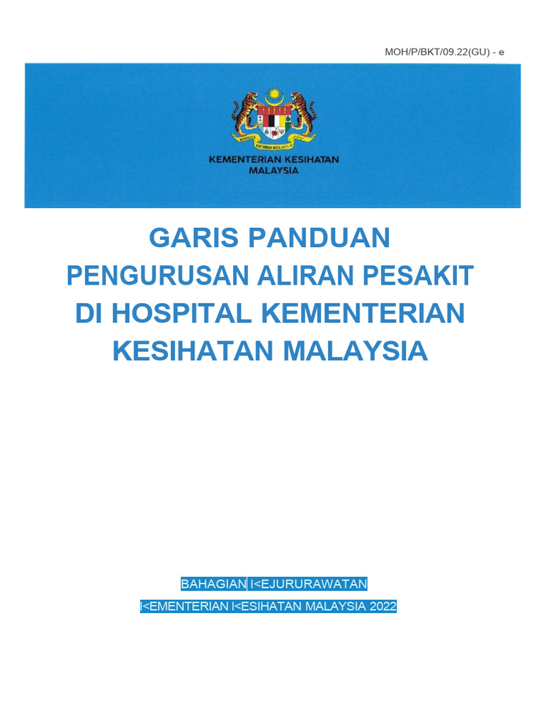 Garis Panduan Aliran Pesakit KKM | PDF | Bisnis