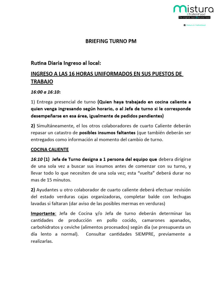 Breafing Corregido PM | PDF | Alimentos | Cocinando