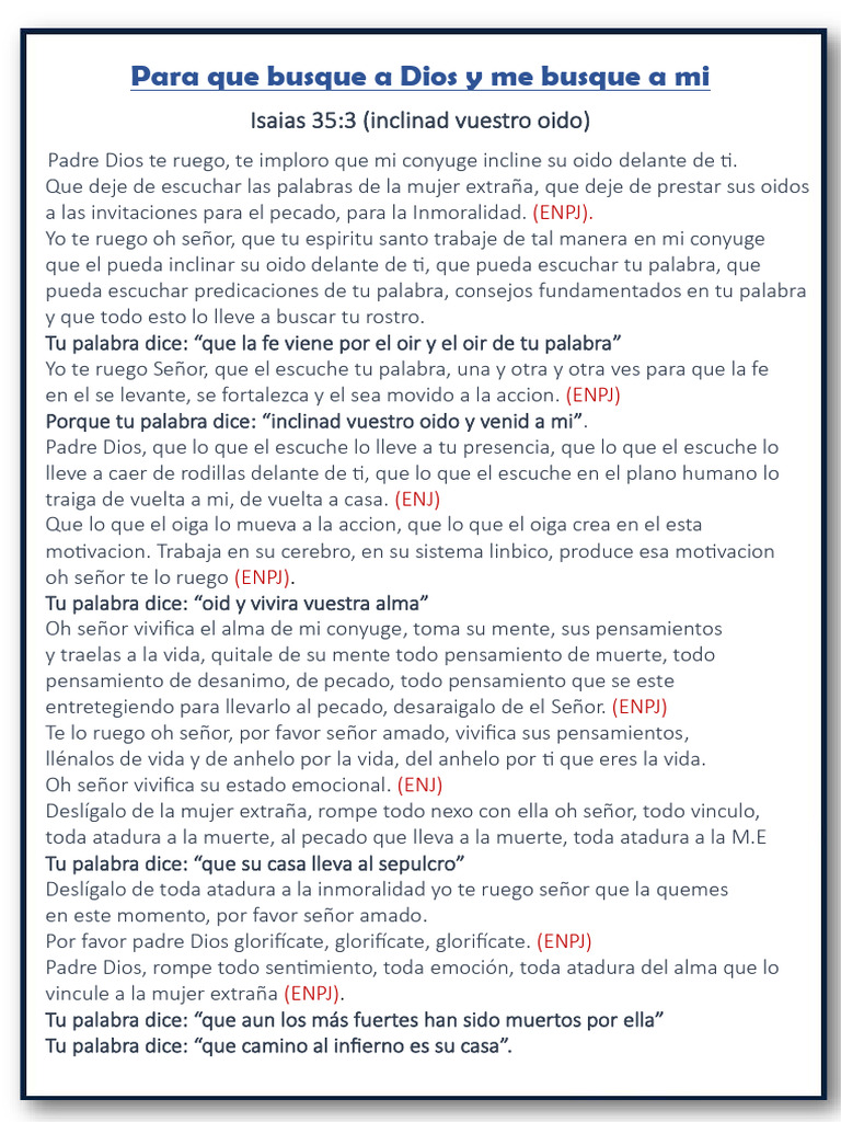 Busque A Dios y Me Busque A Mi | PDF | Pecado | Dios