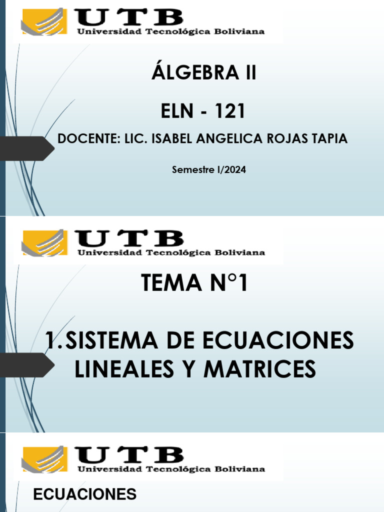 Tema #1 Matrices | PDF | Métodos y materiales de enseñanza | Ciencia y matemáticas