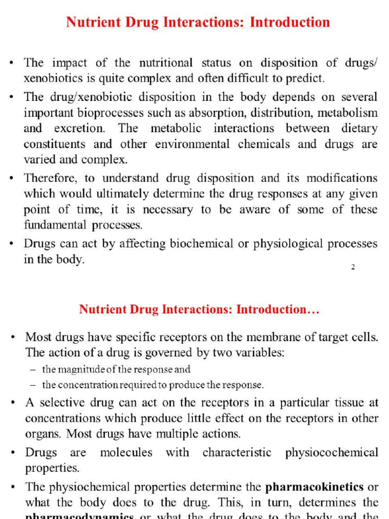 Food Drug Interaction | PDF