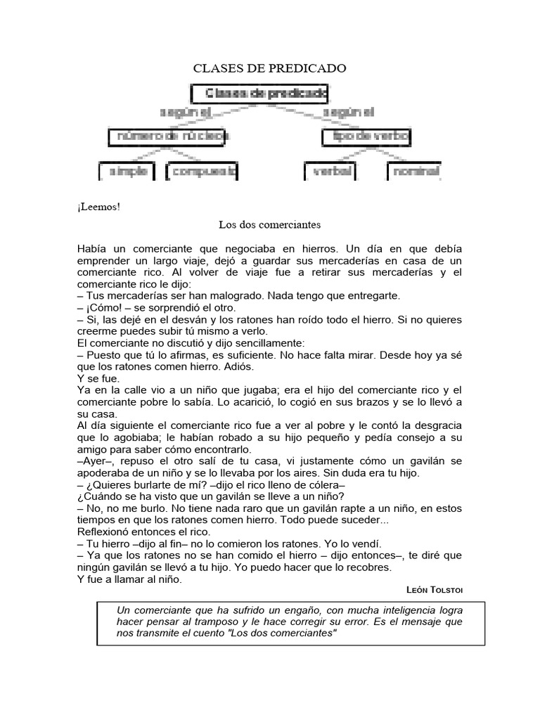Cuento de Tolstoi: Lección de Astucia | PDF