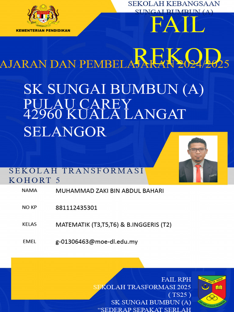 Muka Depan Fail RPH | PDF