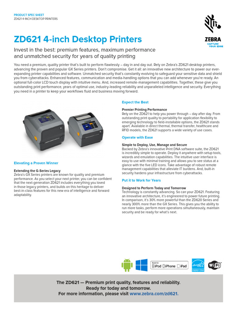 Zebra | PDF | Printer (Computing) | Computer Security
