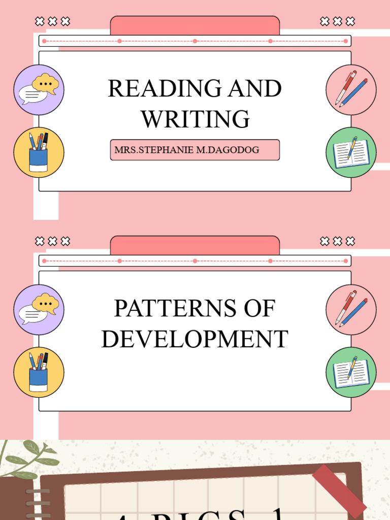 Patter in Development - Reading and Writing | PDF