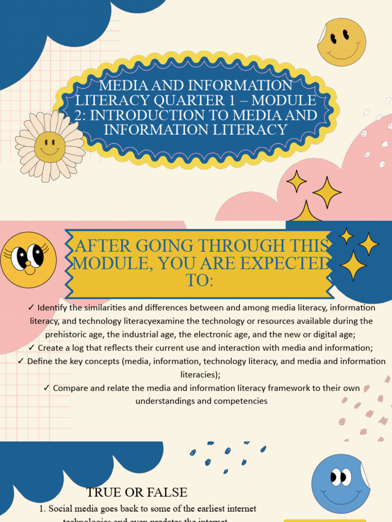 MIL Quarter 1 Module 2 Introduction To Media and Information Literacy ... MIL Quarter 1 Module 2 Introduction To Media and Information Literacy ...