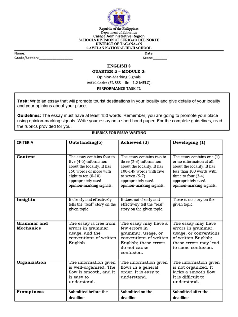 Performance Task 1 | PDF | Human Communication