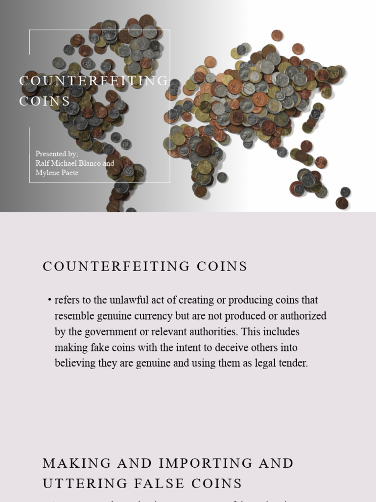 Counterfeiting Coins | Download Free PDF | Coins | Currency