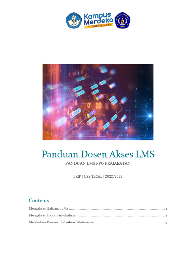 Panduan Akses LMS - Dosen | PDF