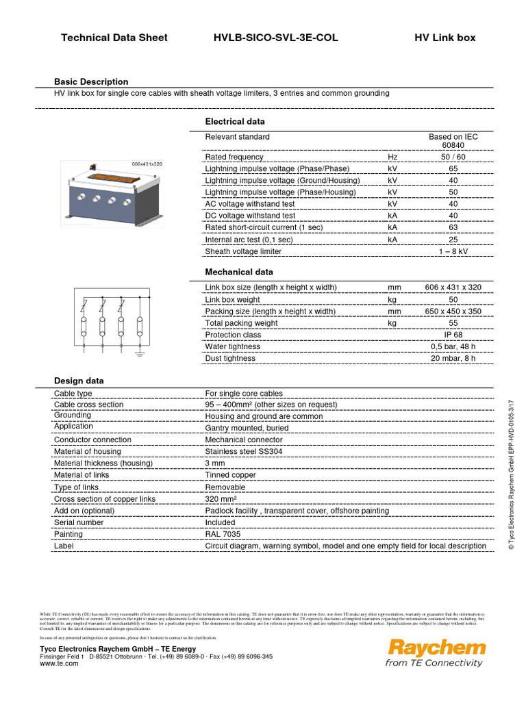 3.1. Data Sheet Link Box SVL Grounded | PDF | Voltage | Electronics