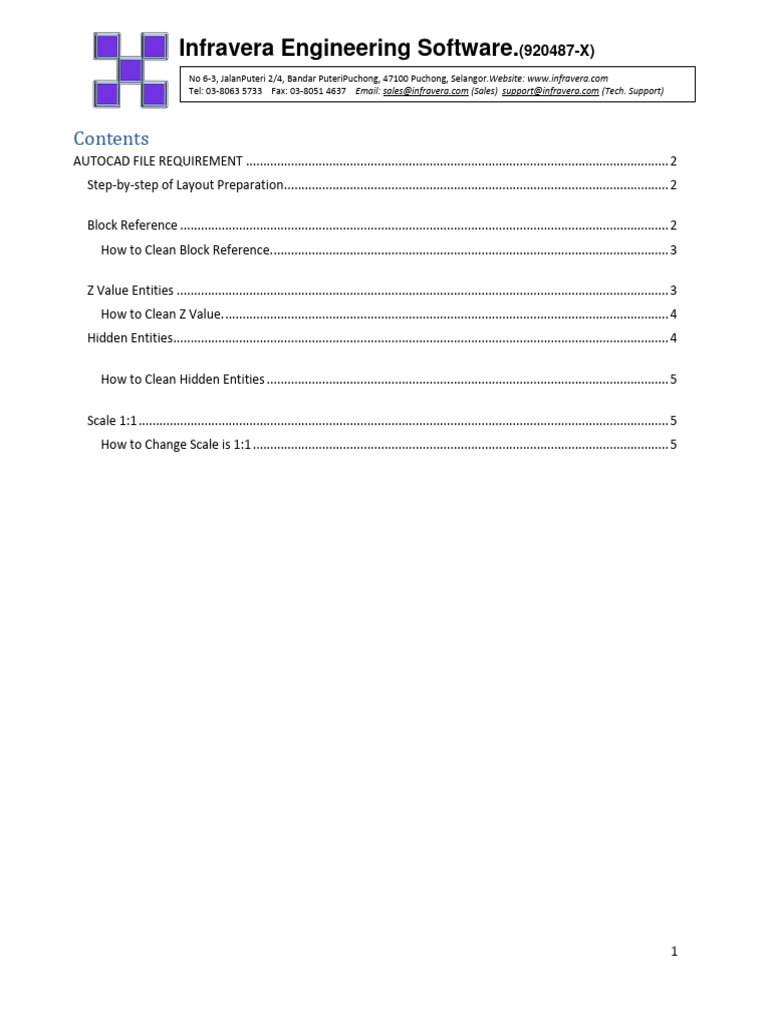 ACAD File Requirement | PDF