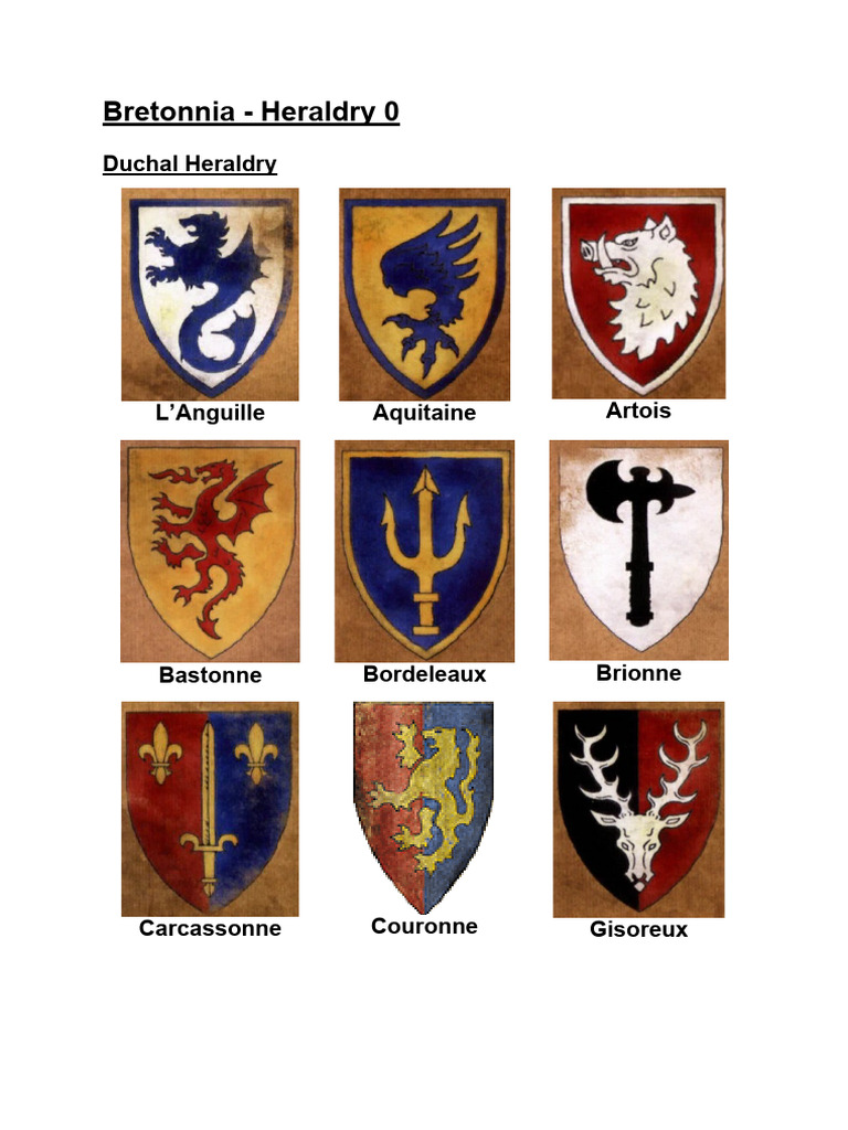 Bretonnia - Heraldry 0 | PDF