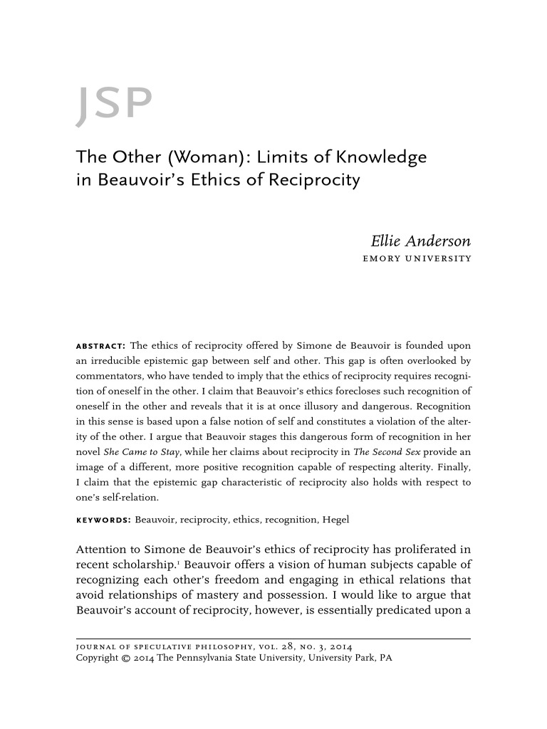 The Other Woman Limits of Knowledge in B | PDF | Georg Wilhelm ...