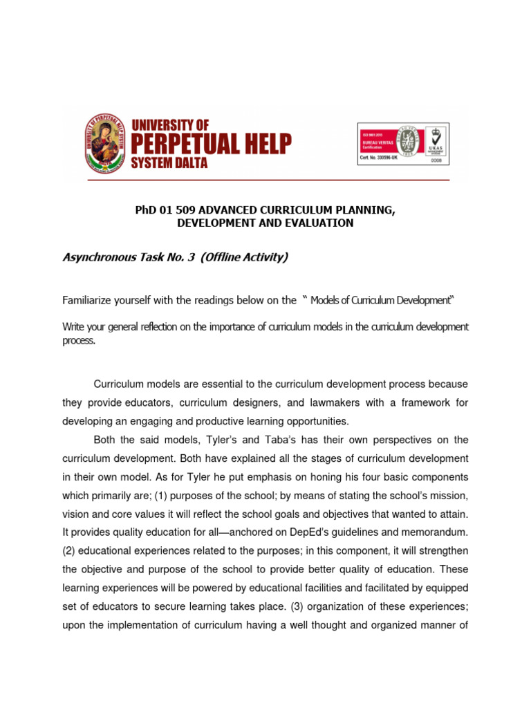 POLON - Asynchronous Task No. 3 (Advanced Curriculum Planning ...