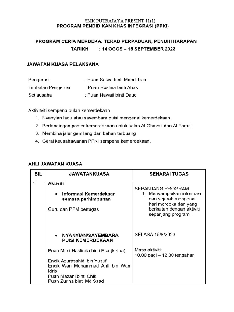 Merdeka 2023 | PDF
