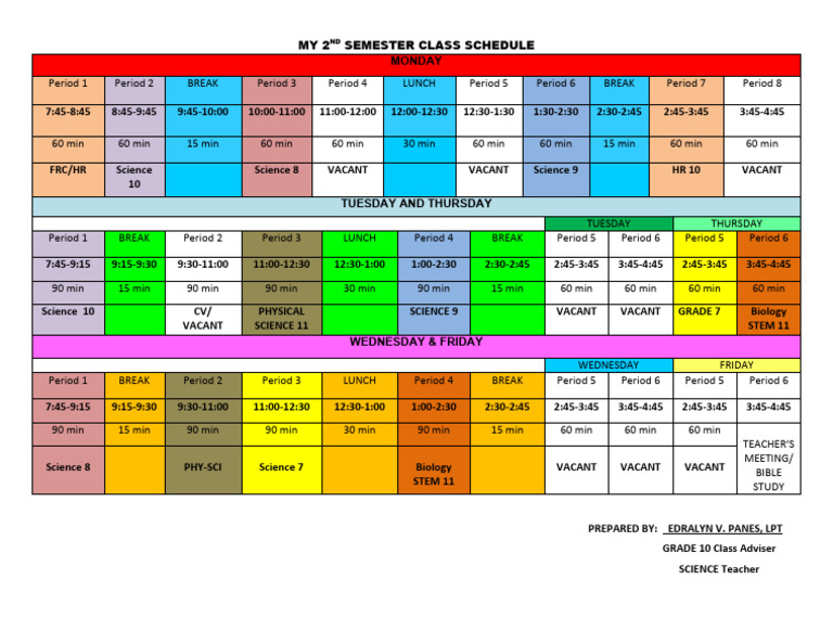 Class Schedule | PDF | Wellness