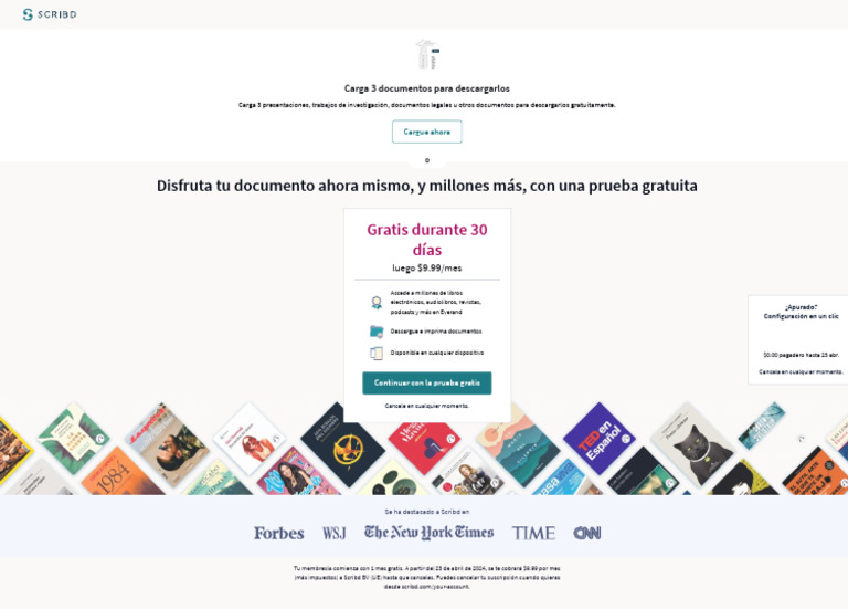 Prueba Gratis de Scribd: Acceso Ilimitado | PDF