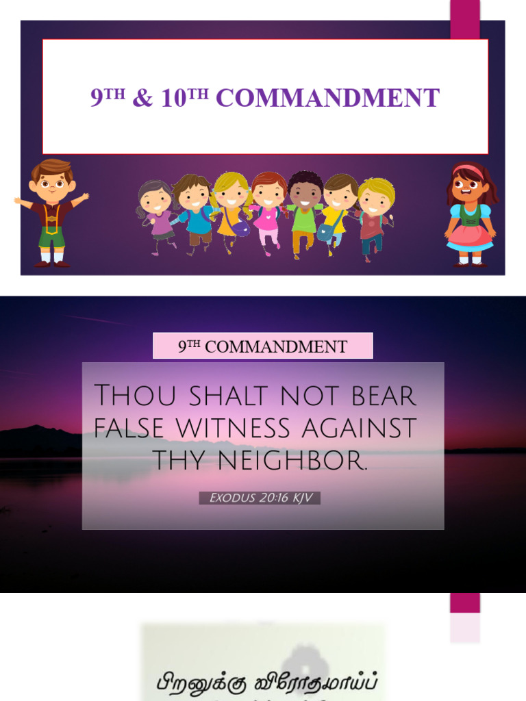 9th and 10th Commandment | PDF