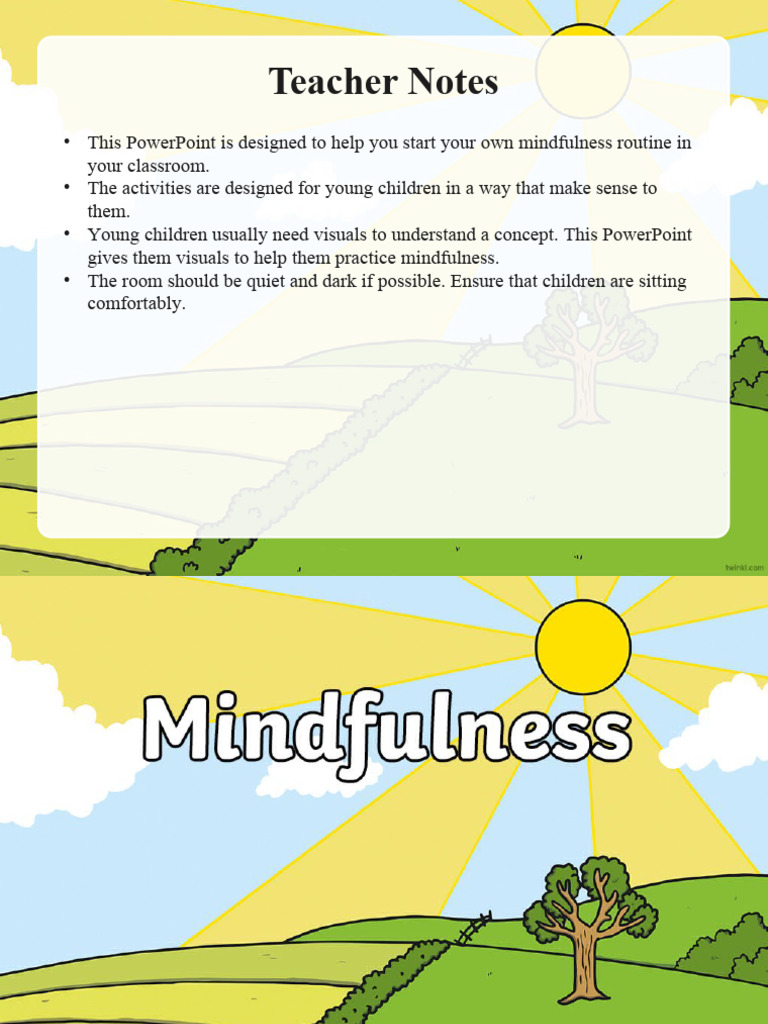 Mindfulness Activities for Young Children | PDF | Hand