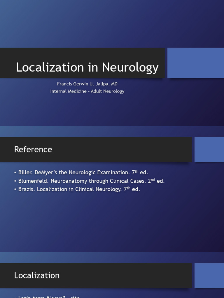 Localization in Clinical Neurology | PDF | Spinal Cord | Brainstem